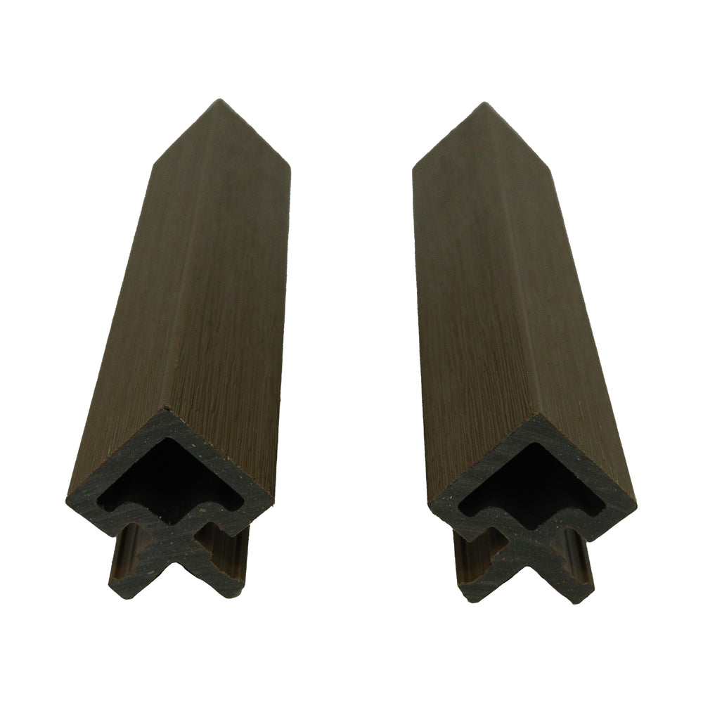 Fluted Panel Walnut Corner Trim - USA Builders Depot
