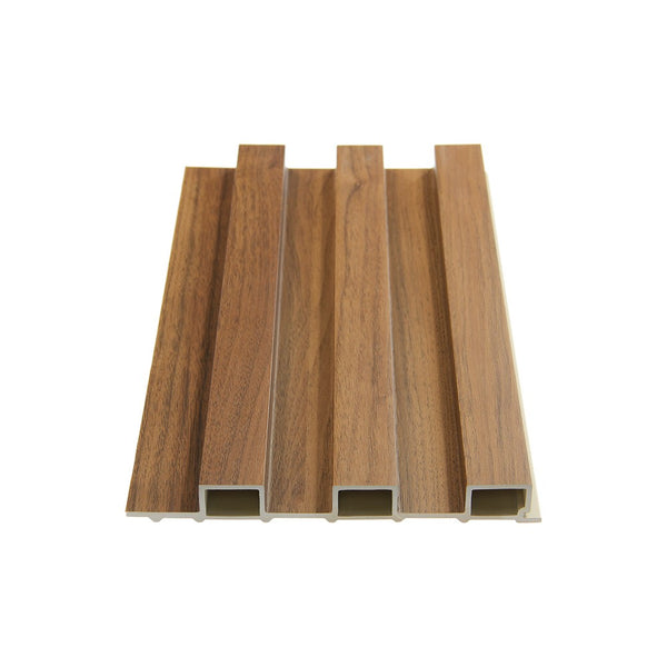 WPC Fluted Slat Wall Panel, Forest Brown