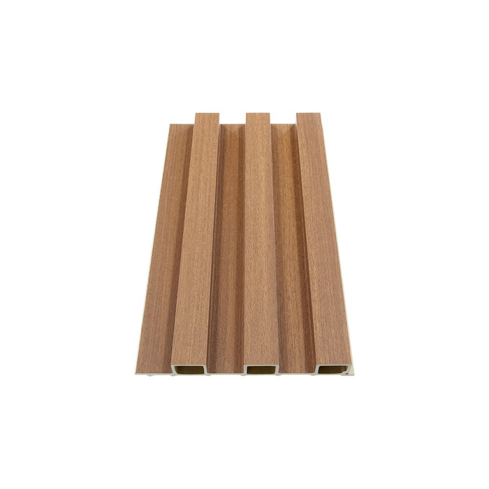 WPC Fluted Slat Wall Panel, Sandalwood