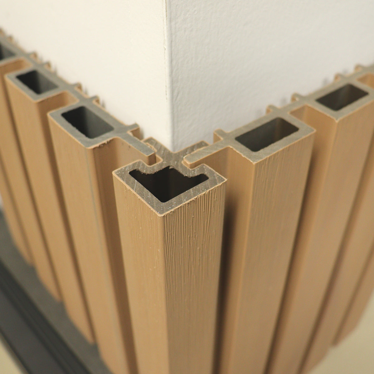 Fluted Panel Teak Edge Trim - USA Builders Depot